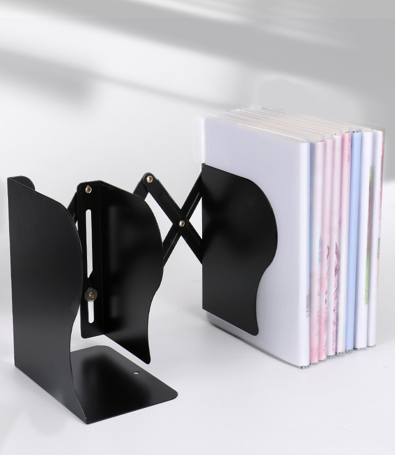 [SG STOCK] Extendable Metal Bookend Book Stand Bookends | Book ...