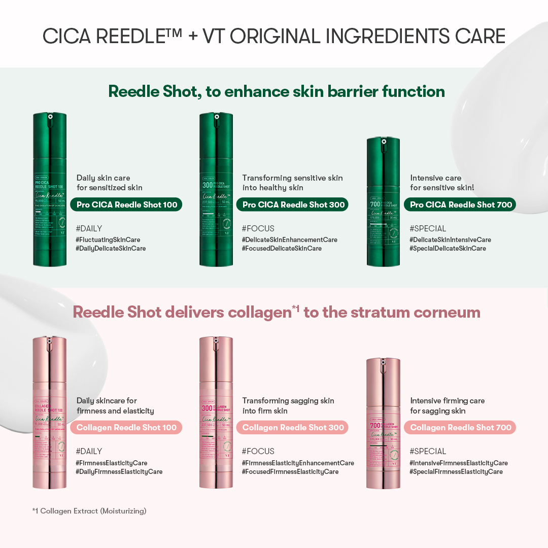 [VT] Collagen REEDLE SHOT 100/300/700 Elasticity care, Anti-Aging, Skin Turn-Over Improvement ...