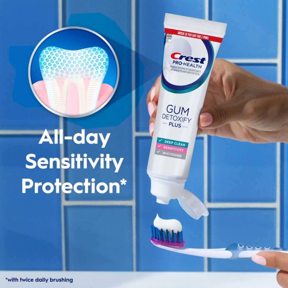 Crest Pro-Health Gum Detoxify Plus Toothpaste 4.5 oz Pack of 3(127g X3 ...