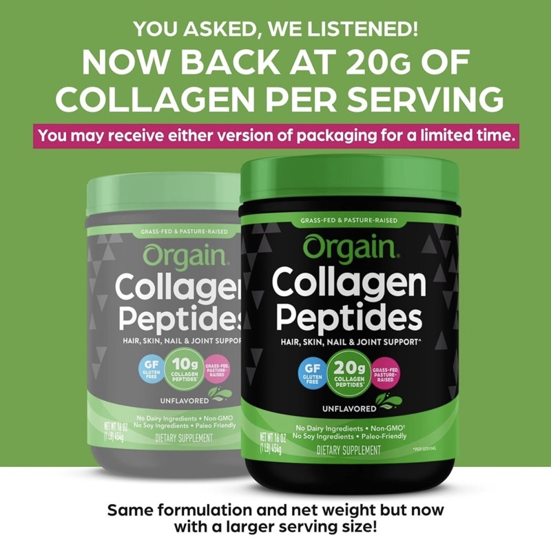 🔥Ready Stock🔥Authentic Orgain Grass Fed Hydrolyzed Collagen Peptides ...