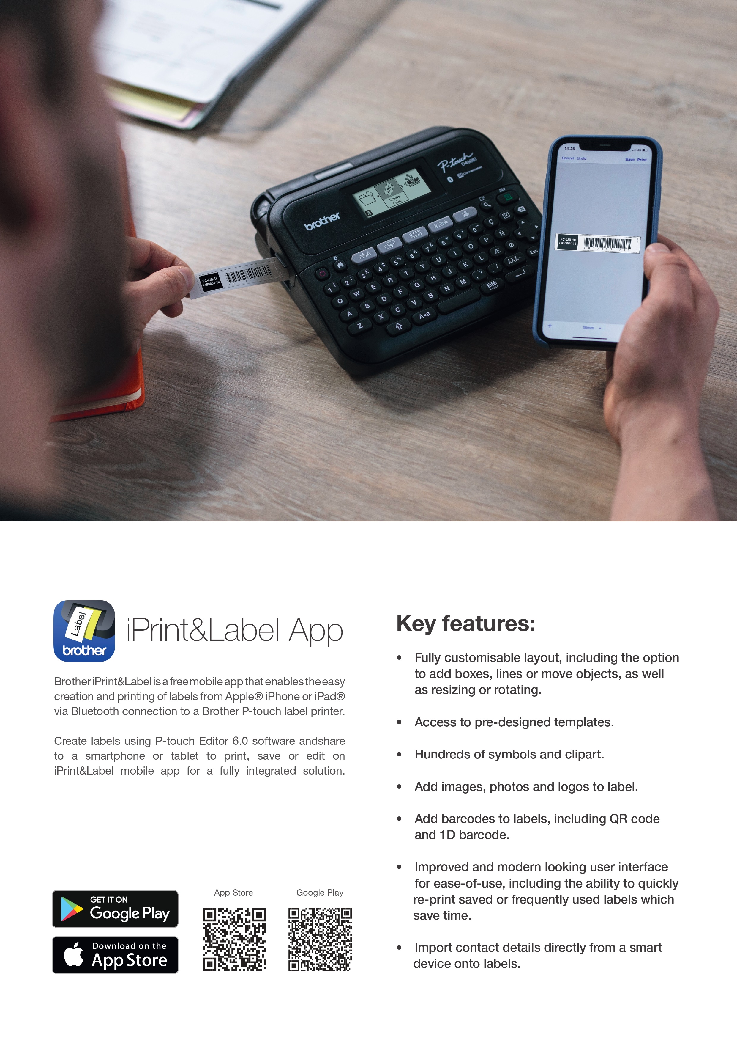 Brother PT-D610BT Label Printer | Shopee Singapore