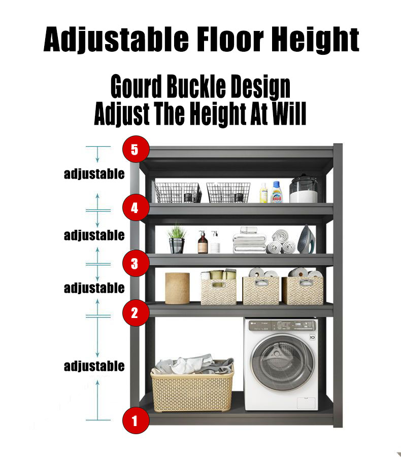 【Next-Day Delivery】5 Tier Adjustable Heavy Duty Rack Metal Boltless ...