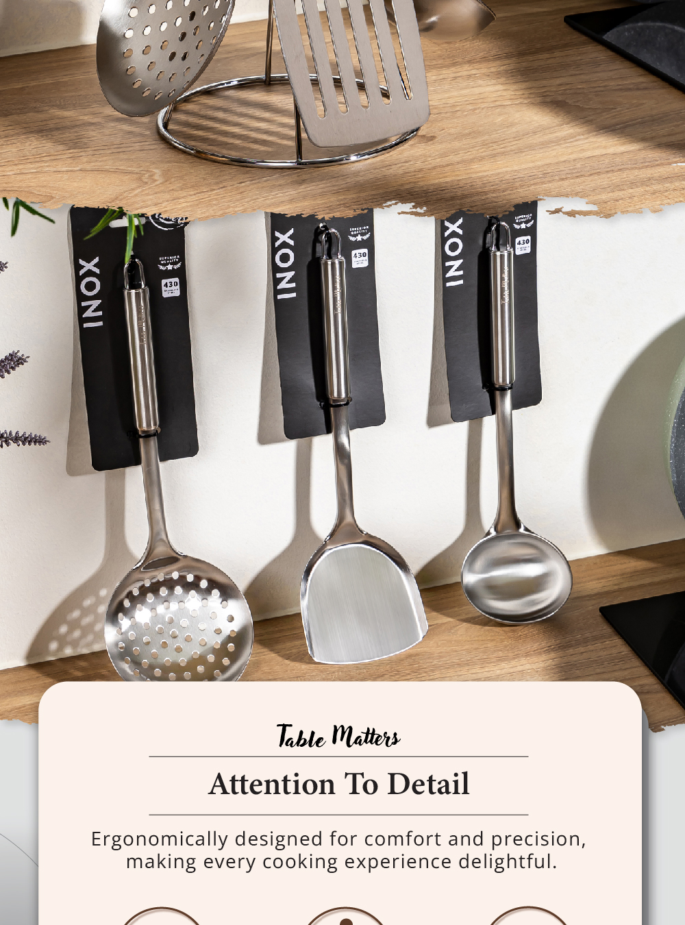 Table Matters - INOX Stainless Steel Slotted Turner Kitchen Utensils ...