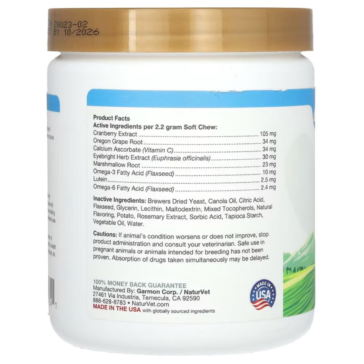 [With Lutein for Eye Health Support] EXPIRY 2026 Naturvet Tear Stain ...