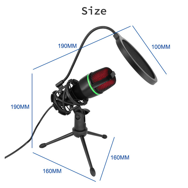 SG丨USB Gaming Mic Condenser Microphone Mic For Pc Computer Microphone ...