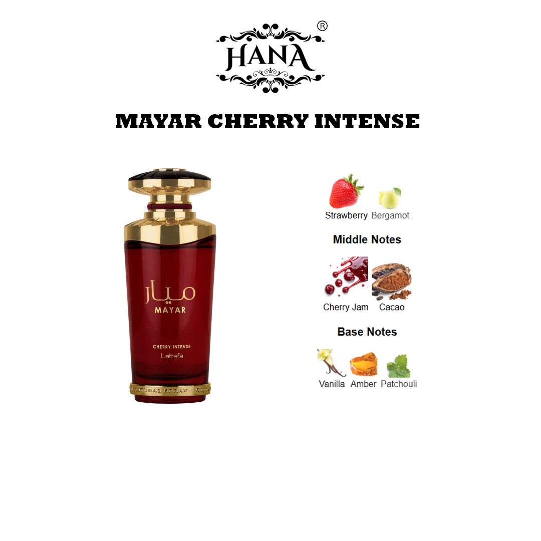 Mayar / Natural Intense / Cherry Intense 100ML EDP Perfume By Lattafa ...