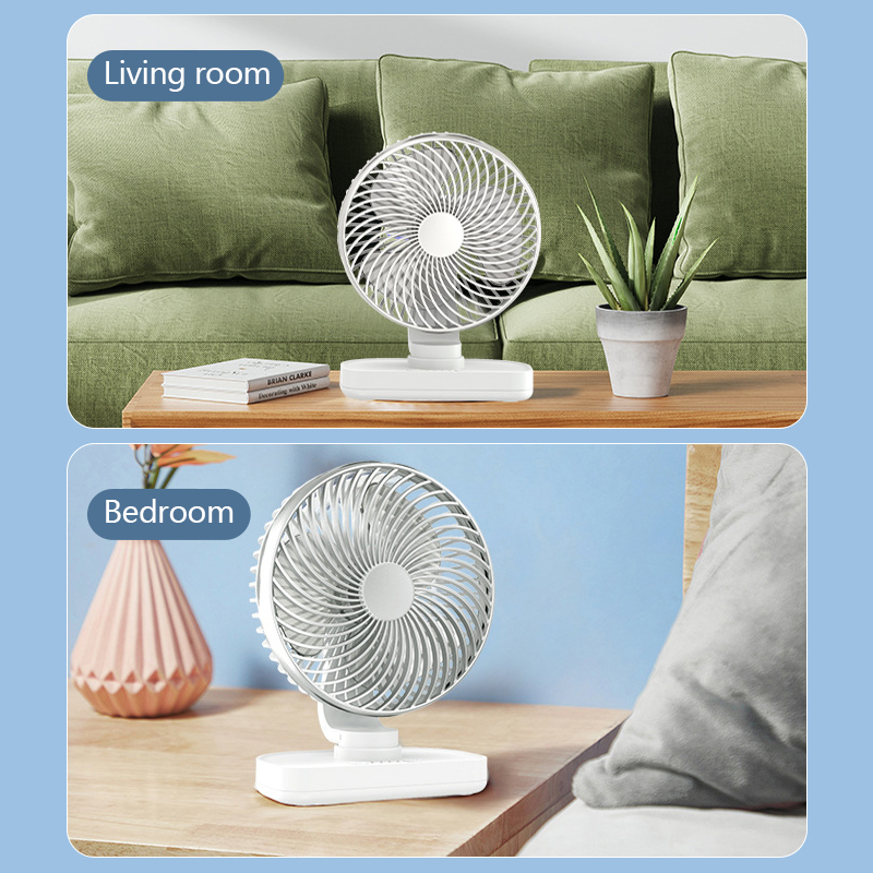 【SG Ready Stock】Portable Auto Rotate Fan USB Rechargeable Desktop Fan ...