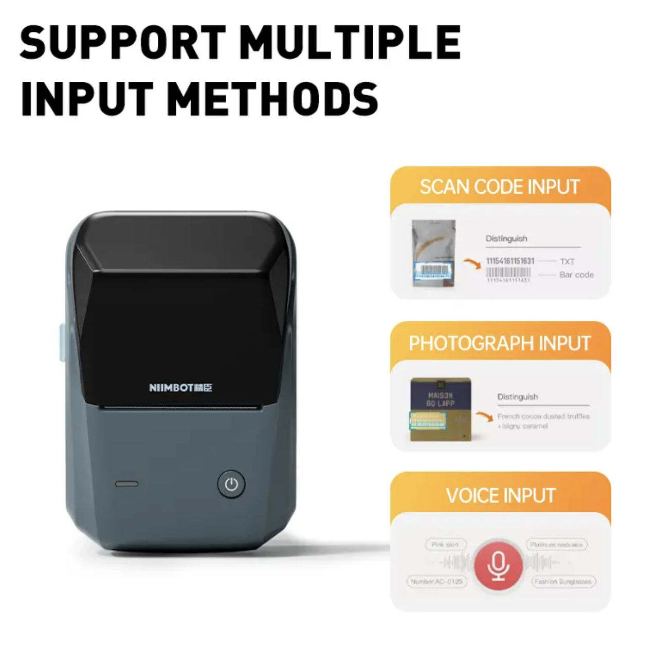 NIIMBOT B1 Portable Thermal Inkless Label Printer | Shopee Singapore