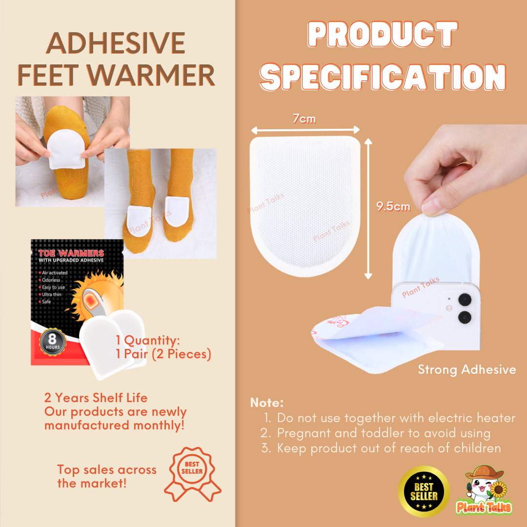 [SG Seller]Authentic Upgraded Adhesive Heat Pad Pack Body Hand Feet ...