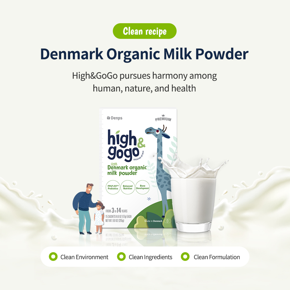Denps High & Gogo Growing up Milk, Denmark Organic Milk Powder, PPLP ...