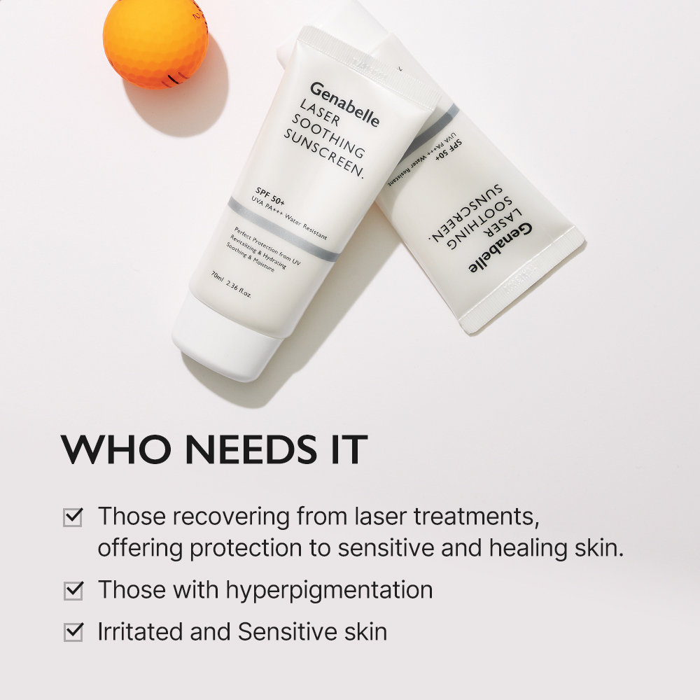 Genabelle Laser Soothing Sunscreen 70ml | Shopee Singapore