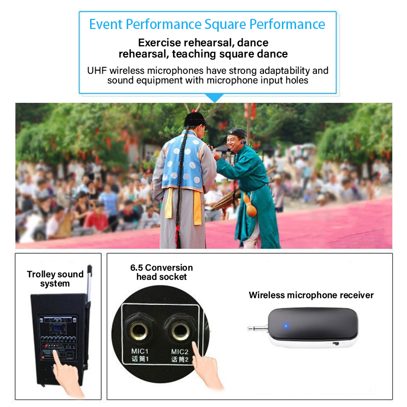 [SG Stock] 2 in 1 UHF Handheld Wireless Mic Head-Wear Mic Volume ...