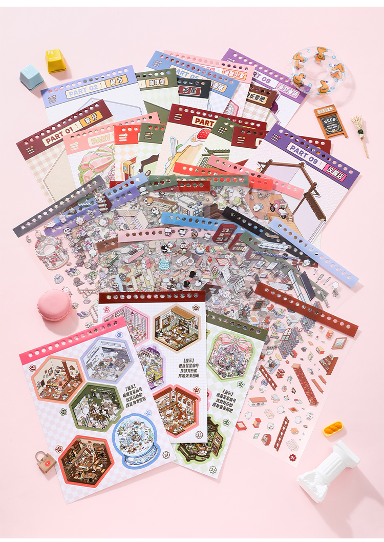 [KW] 15 Best-Selling Scene Stickers Collection – Scene Sticker Book ...