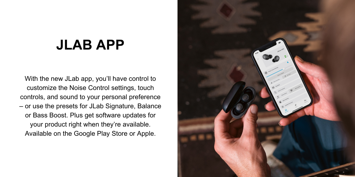 JLab JBuds ANC 3 True Wireless Hybrid Smart ANC 42+ Hours Playtime ...