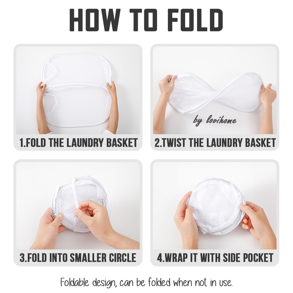 SG Laundry Basket - Large Size, Lightweight, Portable, Foldable ...