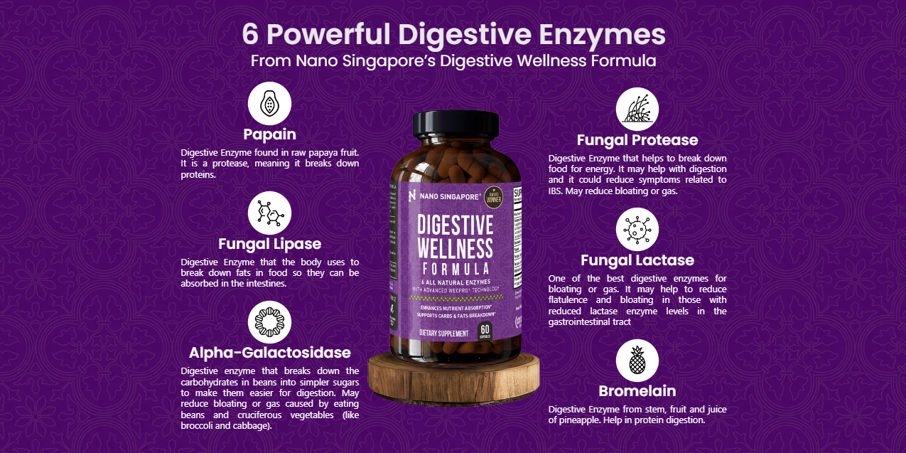 Digestive Enzyme [ 6 All Natural Digestive Enzyme with Probiotic ...