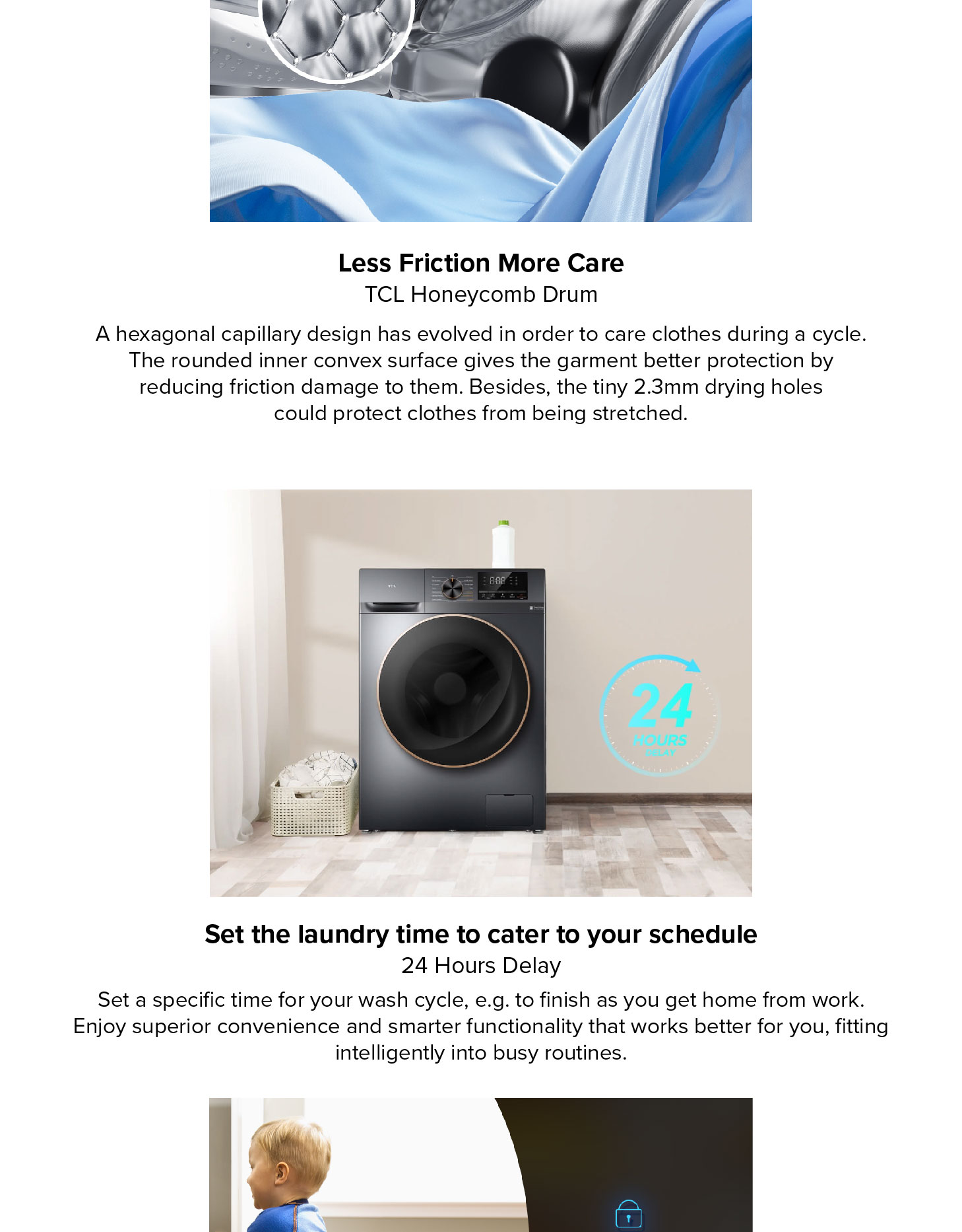 TCL C2110WD 10kg DD Inverter Washer & Dryer | Drum Clean | Heat ...