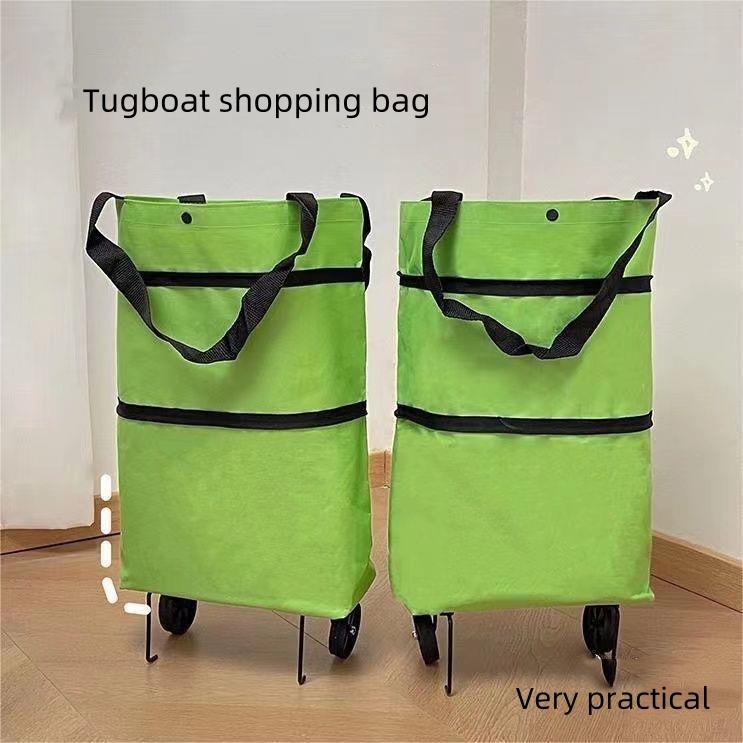 Vegetable Shopping Mini Cart, Portable Wheels, Hand-carry Bag ...