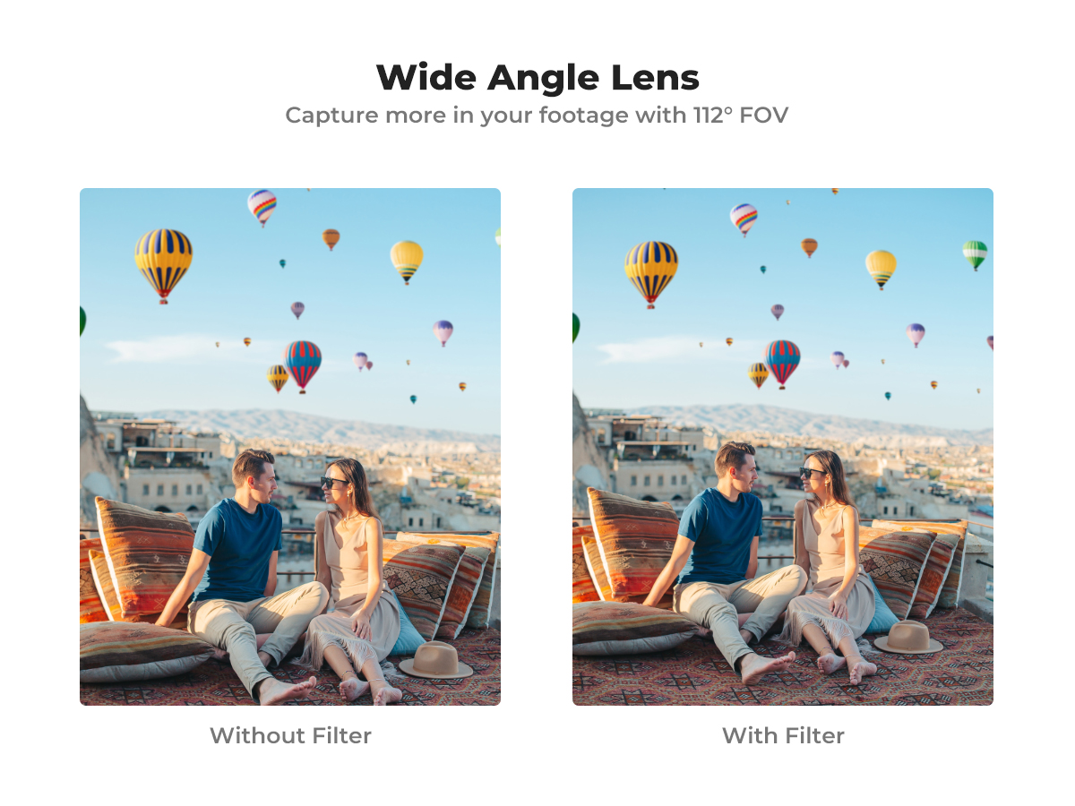 K&F CONCEPT 0.72X Wide-angle/10X Macro/Anamorphic Filter For DJI OSMO ...
