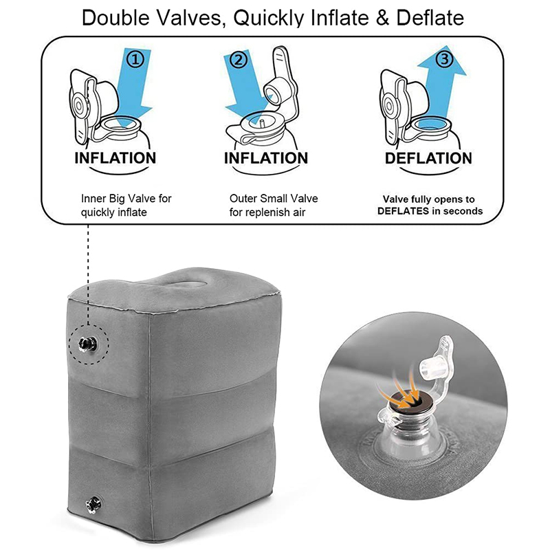 【SG Stock】Adjustable Height Inflatable Foot Rest 3 Layers Inflatable ...