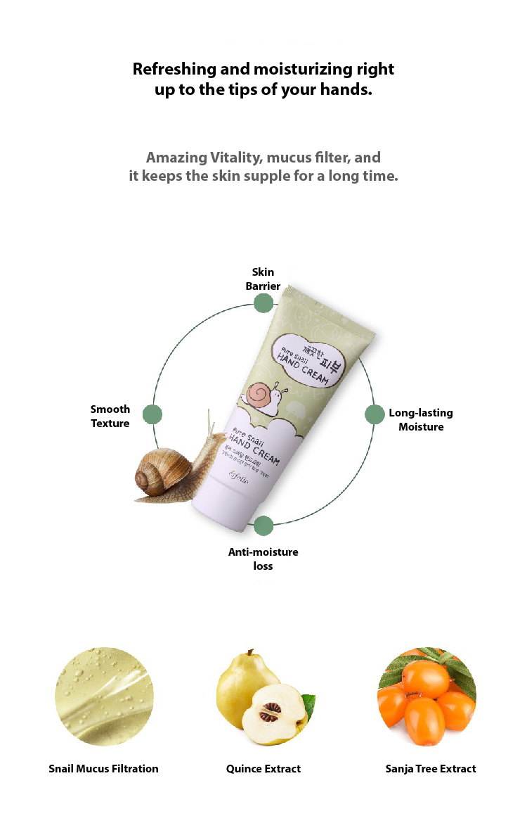 [Esfolio] Pure Skin Hand Cream - Pure Snail 100ml | Shopee Singapore