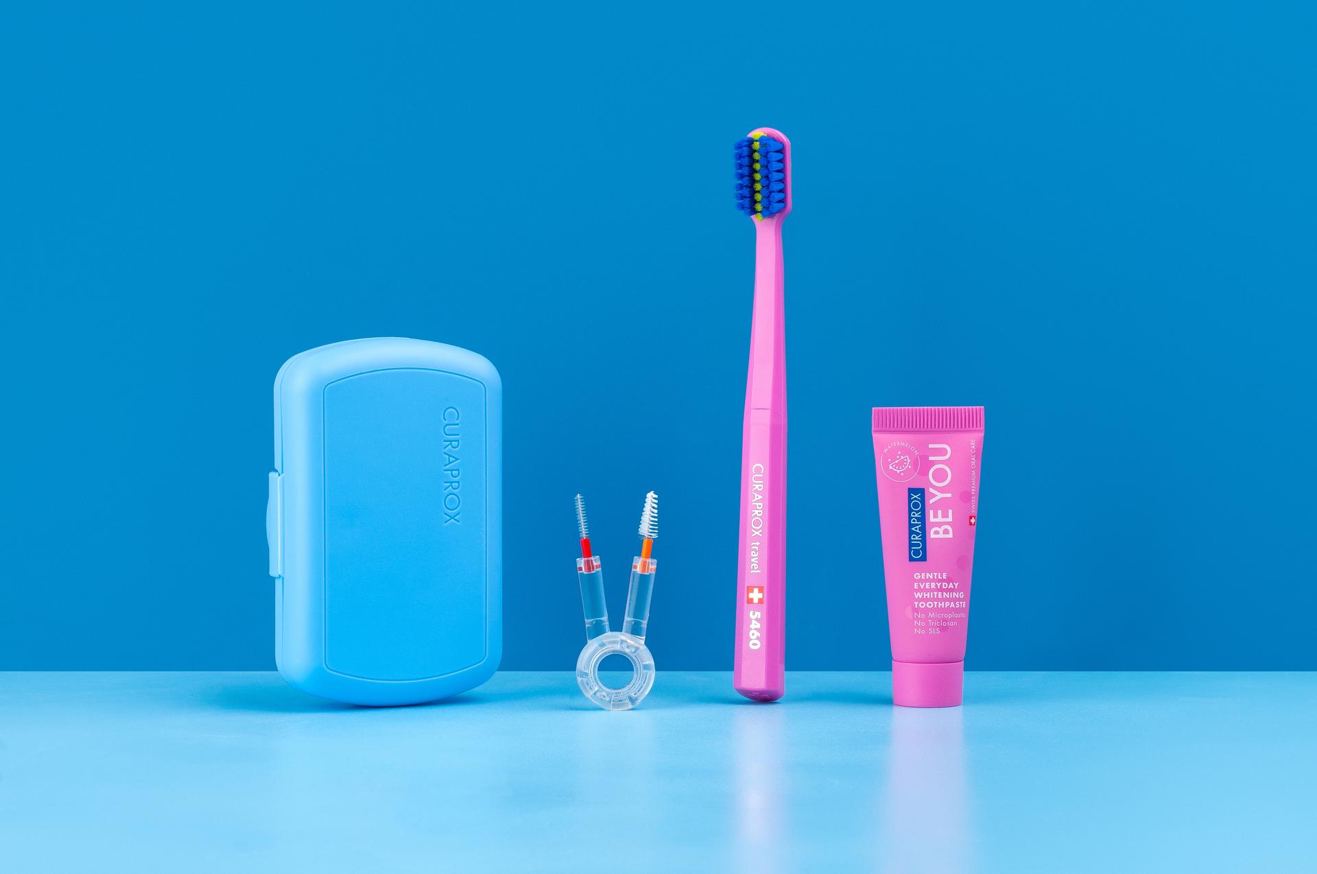 Curaprox Ortho Travel Set, Blue - For Braces Care | Shopee Singapore