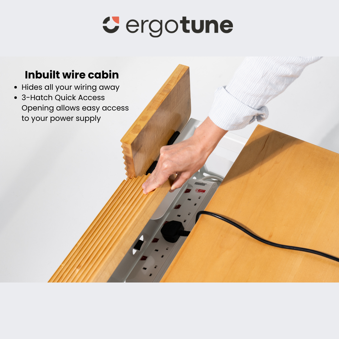 Ergotune Hexon - Ergonomic Standing Height Adjustable Desk Table | Sit ...