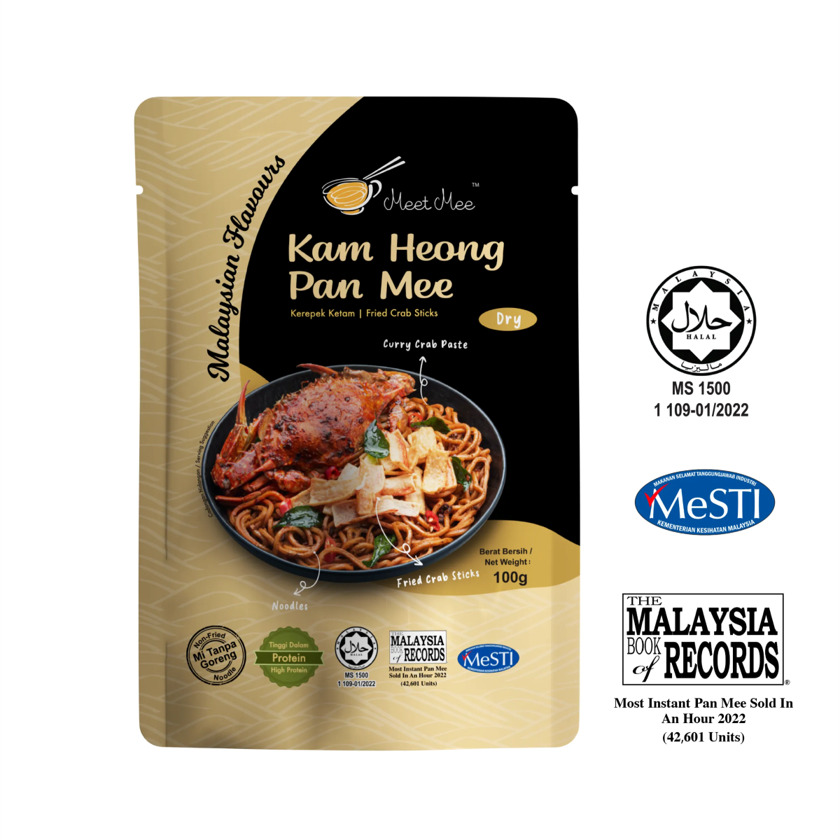 Meet Mee Instant Pan Mian. Famous Instant Noodle. 5 flavors. SG Ready ...