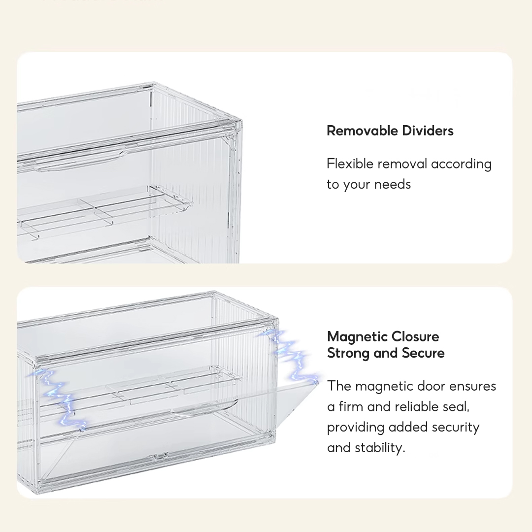 Acrylic Popmart Display Box Transparent Storage Case for Figurine Clear ...