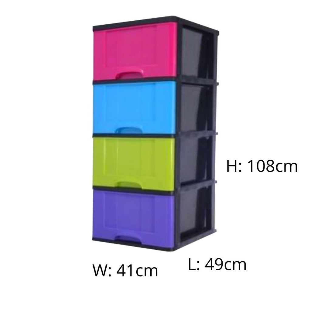 Century Multi tier Plastic drawer 3/4/5 Tier Plastic Storage Clothes ...