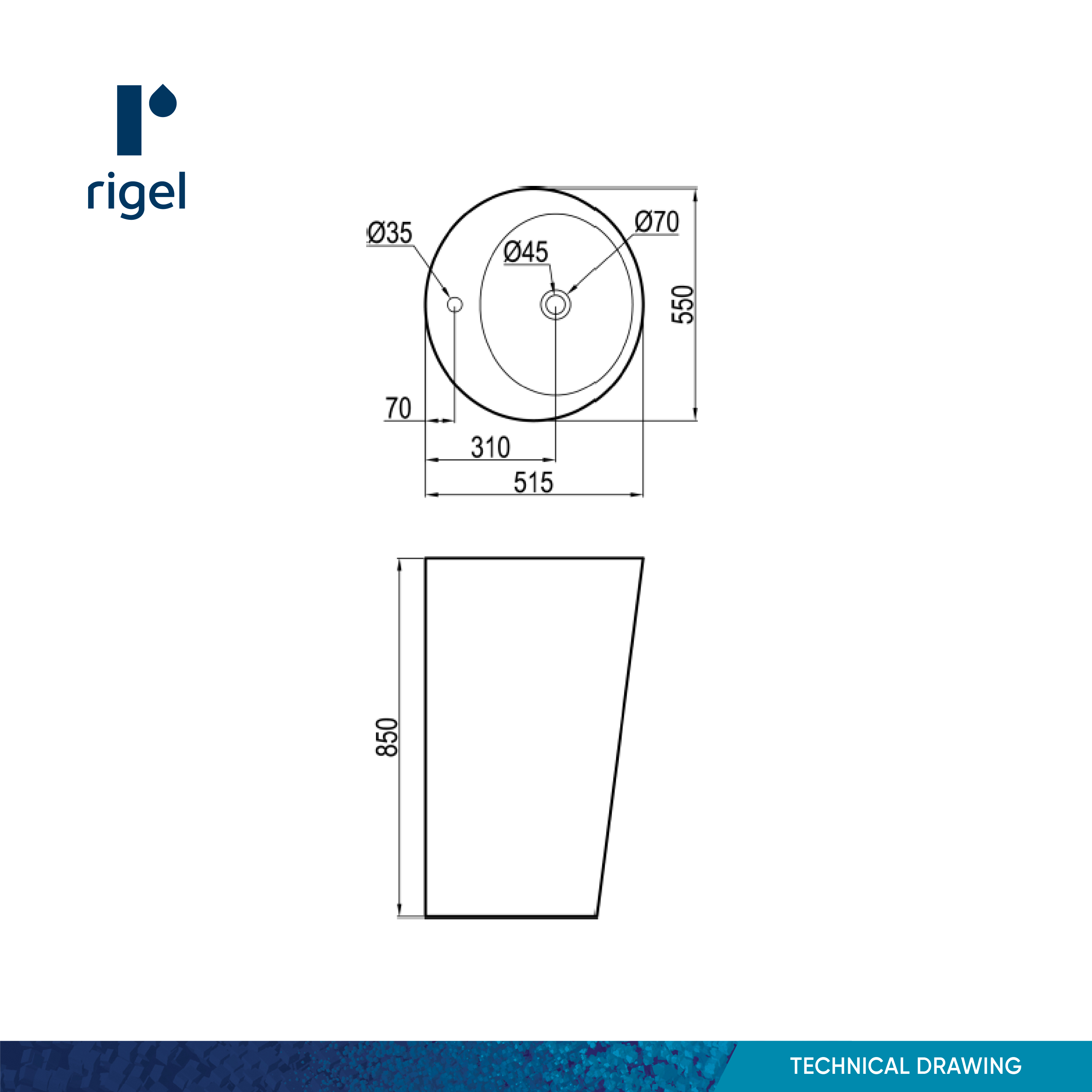 RIGEL Floor Standing Basin LF001 | Shopee Singapore