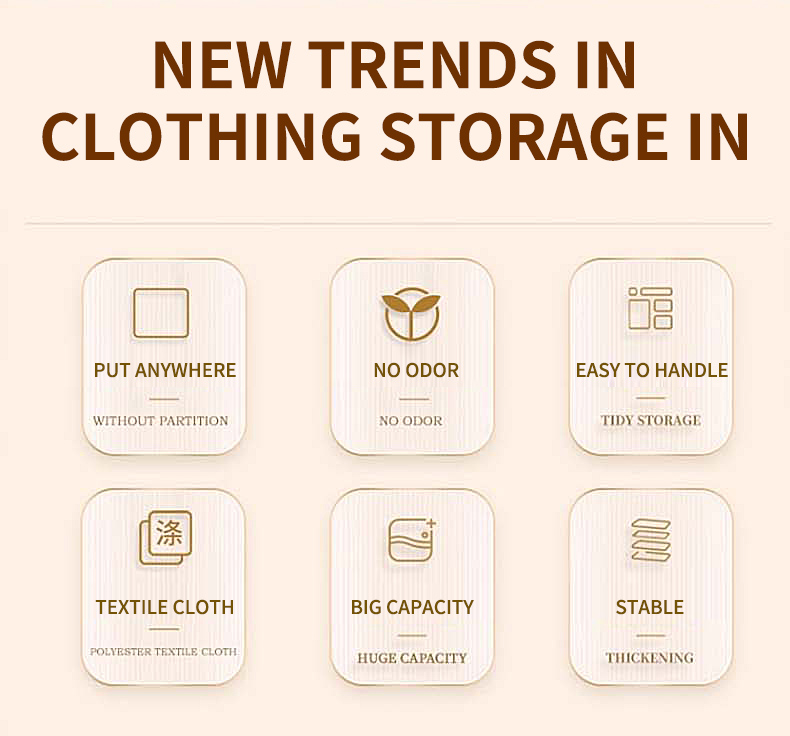 【Buy 1 Get 5 Free】Foldable Storage Box Japanese-style fabric linen ...