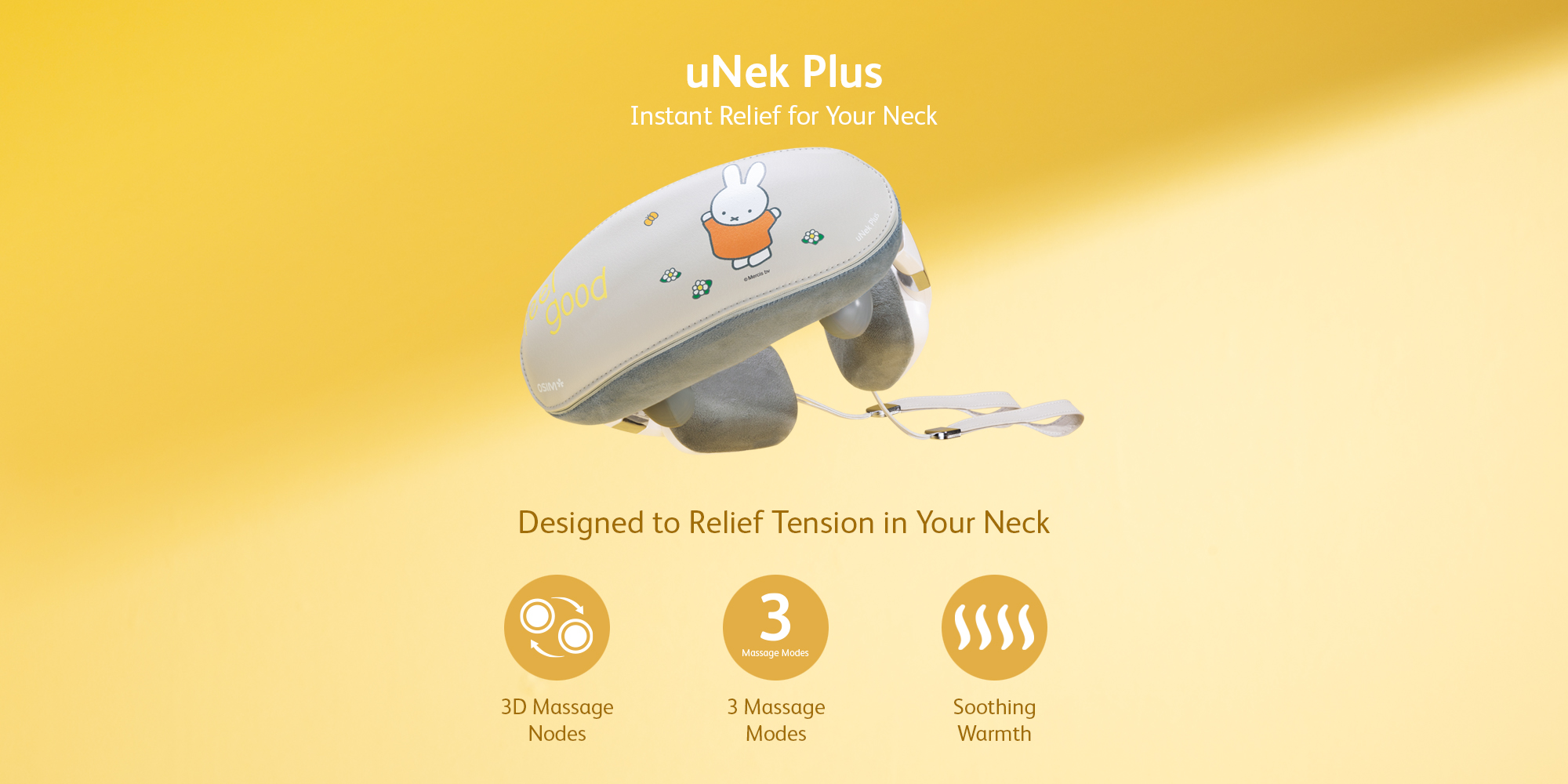 [PRE-ORDER] OSIM uNek Plus (miffy Feel Good Series) Neck Massager ...
