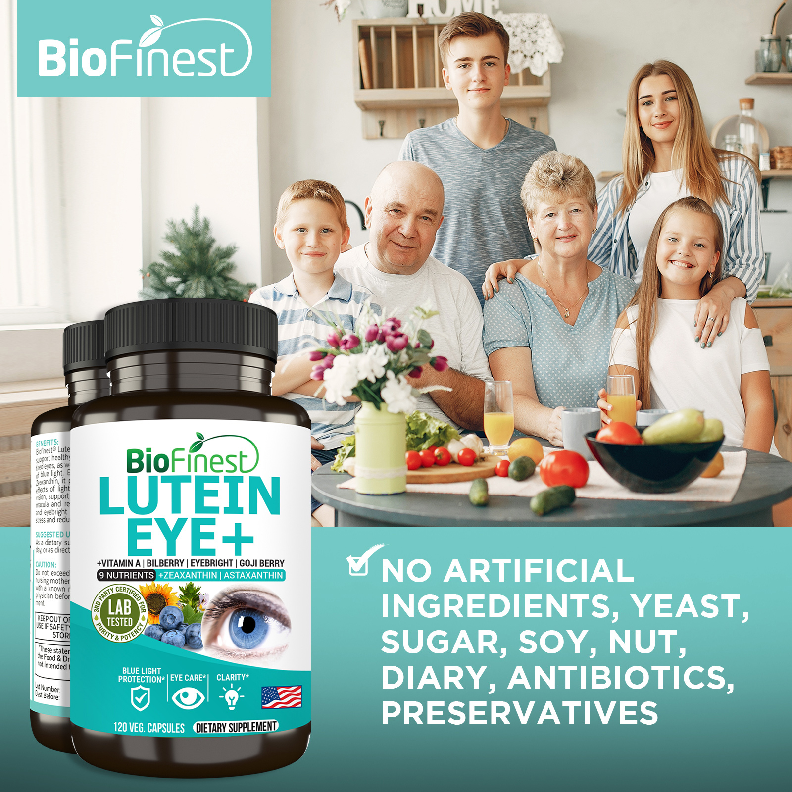 [Bundle of 3] Biofinest Lutein Eye+ Vitamin - Bilberry Supplement ...