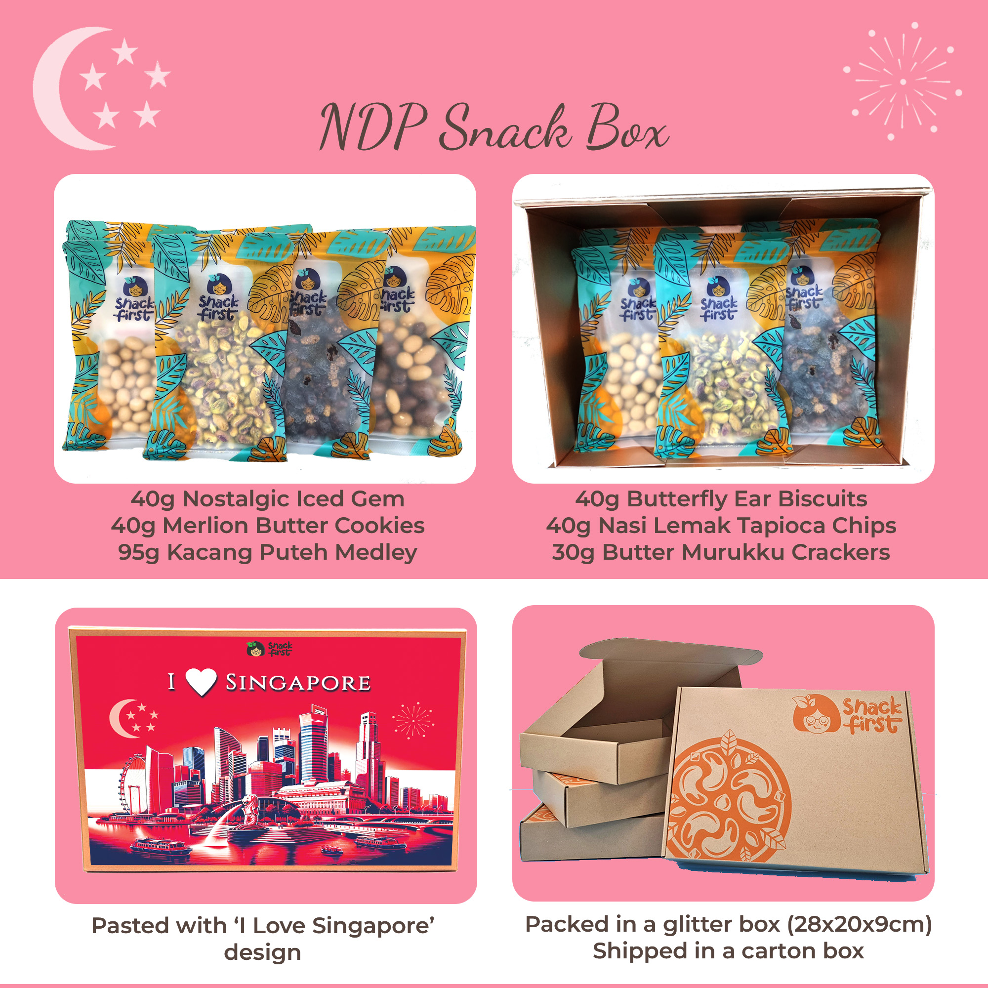 SnackFirst I Love Singapore Snacks Gift Box 2024 (NDP Specials) | Shopee Singapore