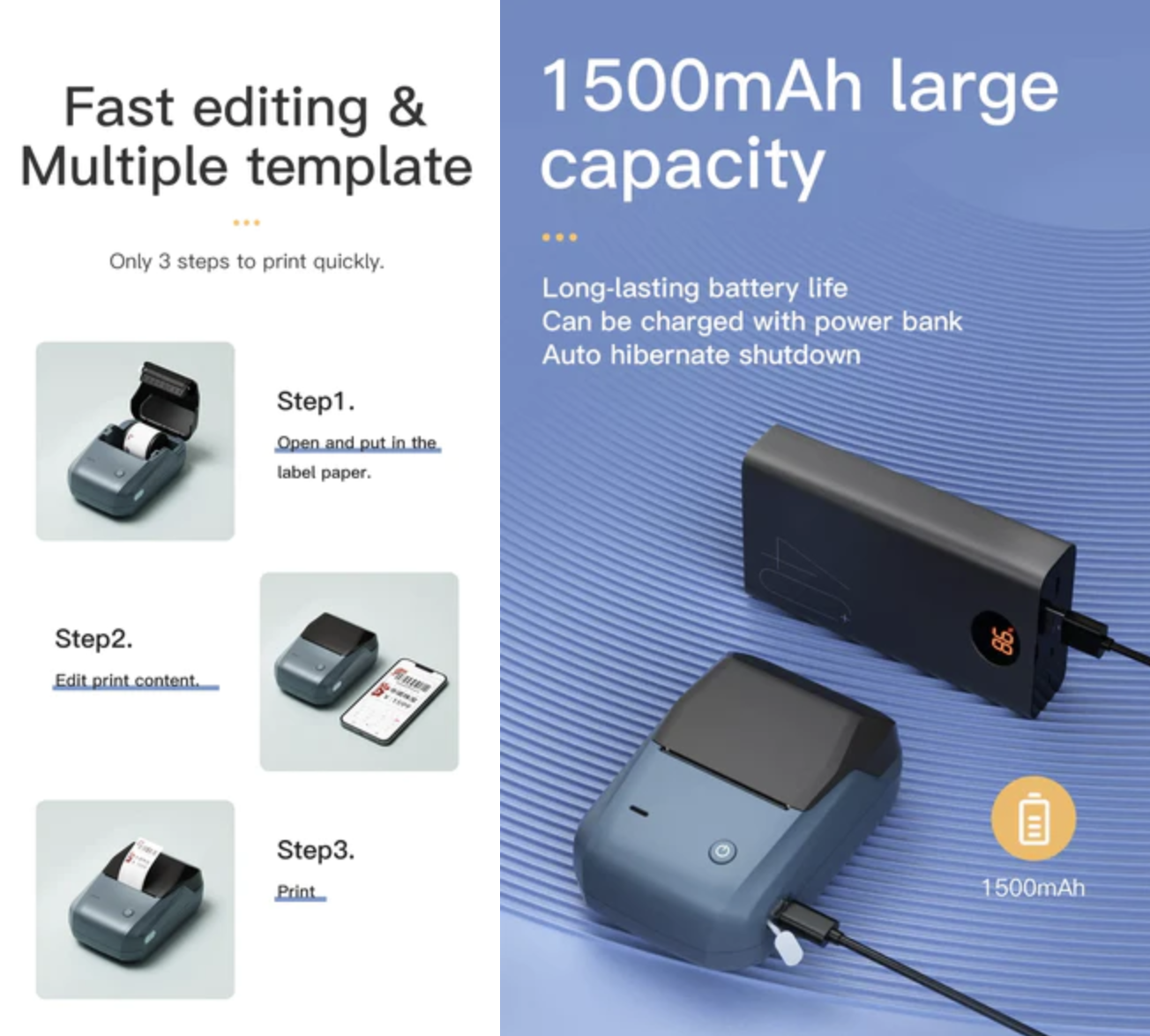 NIIMBOT B1 Portable Thermal Inkless Label Printer | Shopee Singapore