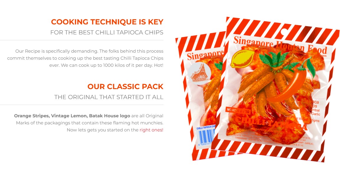 Houten Chilli Tapioca Chips - 35g x 4pkt / 100g x 2pkt / Value pack ...