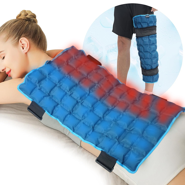 Large Ice Pack for Back Reusable Gel Ice Wrap for Relieve Pain Cold Hot ...