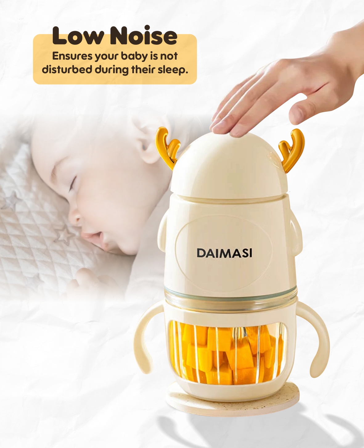 【READY STOCK】Baby Food Blender Mini Baby Food Processor Chopper Blender ...