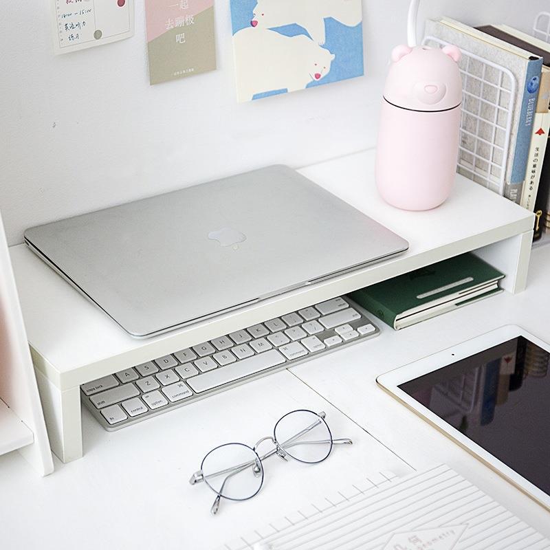 🔥SG LOCAL STOCK🔥Multi-functional Office Computer Monitor Shelf Wooden ...