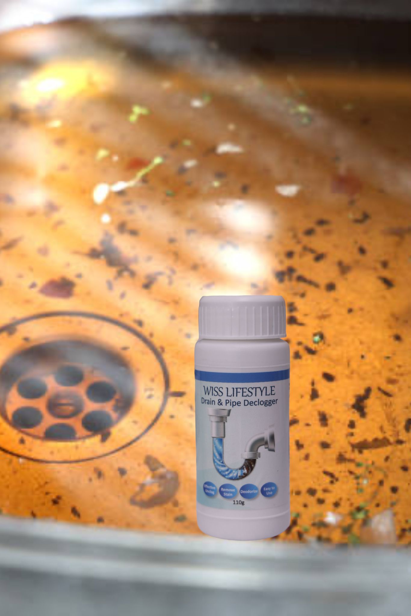 Wiss Lifestyle Drain Pipe Declogger Basin Cleaner Clogged Drainage ...