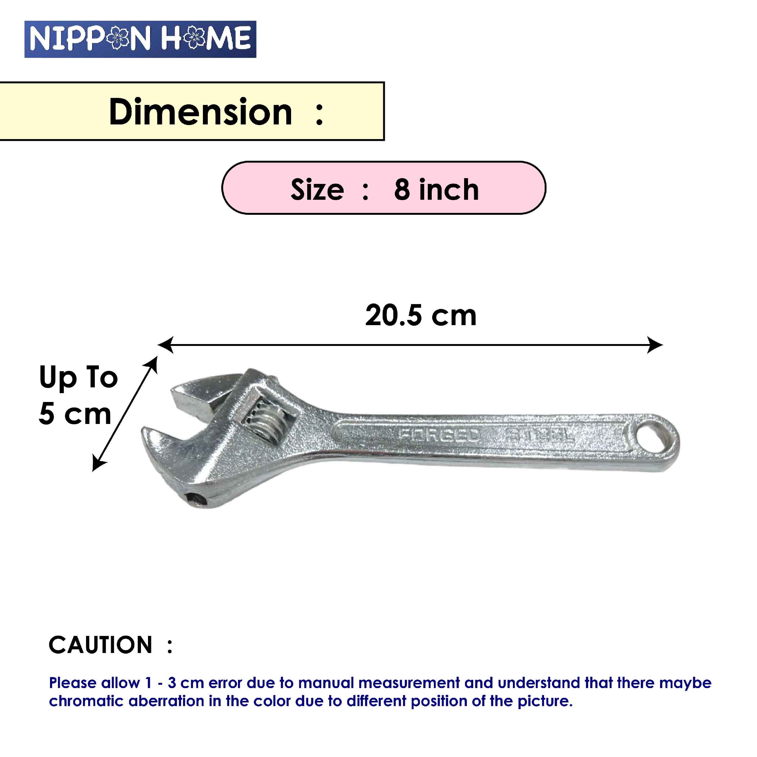 [ Household] A-Tech Adjustable Wrench / Adjustable Spanner ( 8inch / 10inch / 12inch ) | Shopee ...