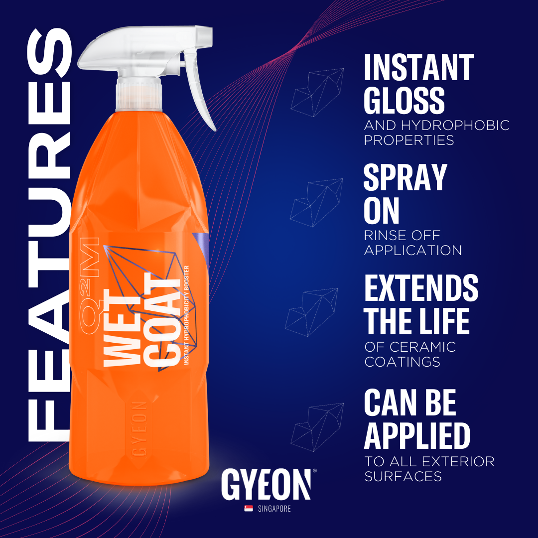 GYEON Q2M WETCOAT 1000 ml -Automotive Car Care Instant Hydrophobicity ...