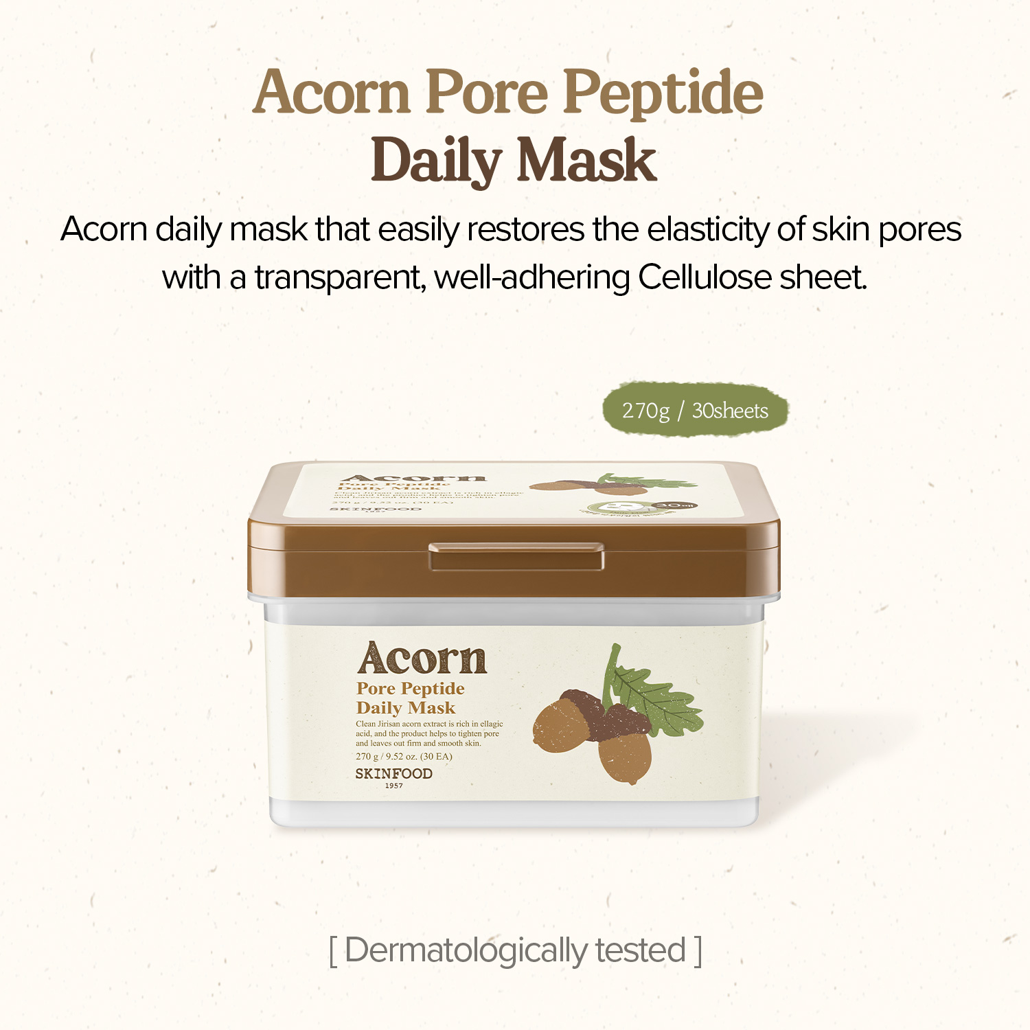 [SKINFOOD Official] Daily Sheet Mask 30ea / Carrot, Acorn, Yuja C ...