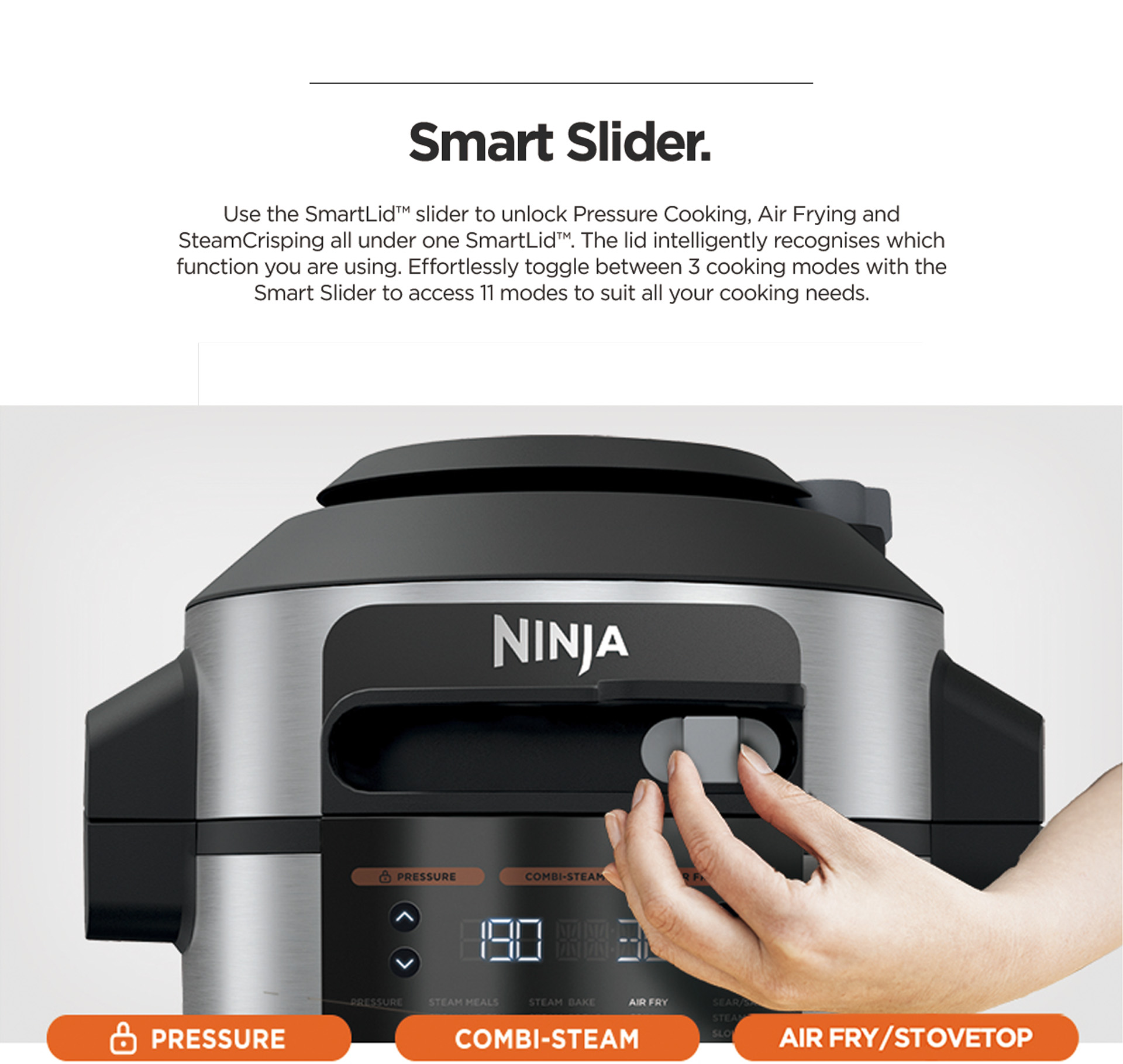 Ninja Foodi 11 in 1 SmartLid Multi cooker in one pot with 6L Capacity ...
