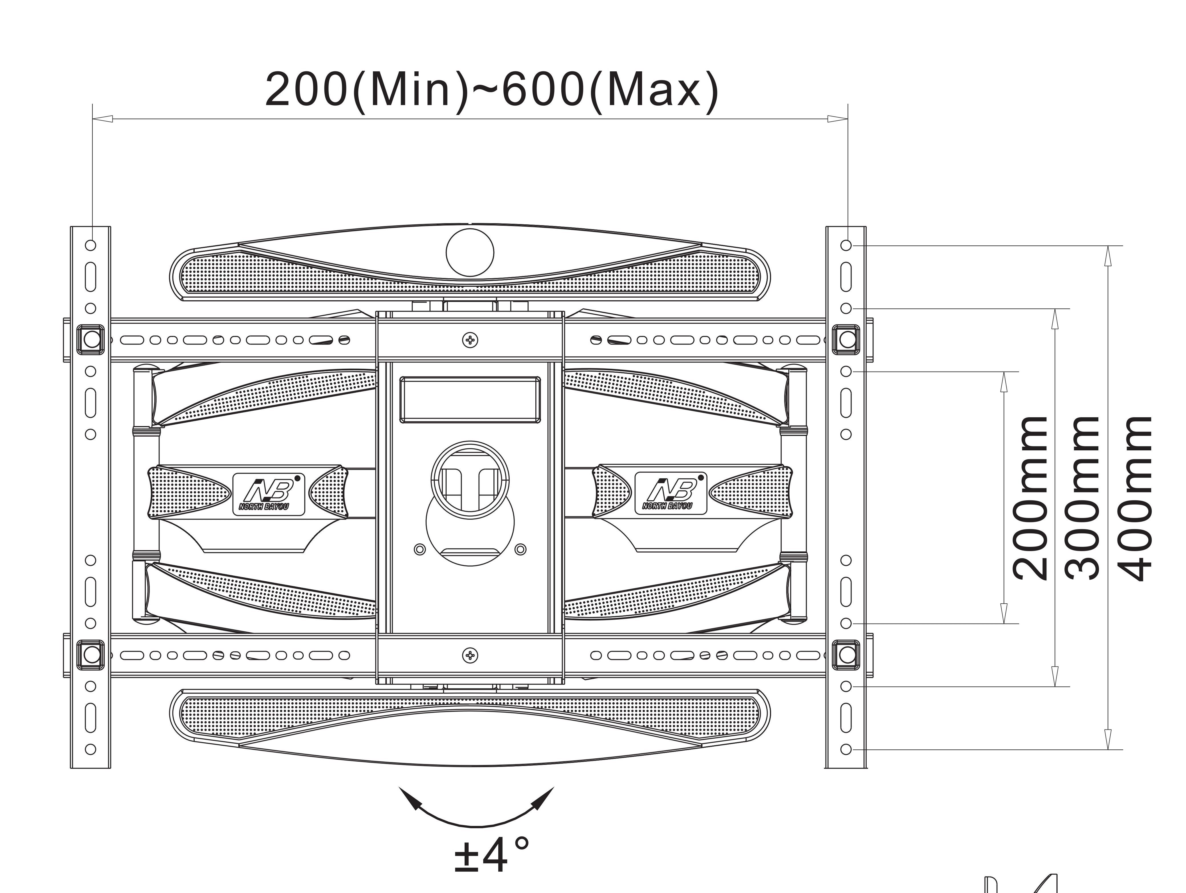 North Bayou NB P65 for 55 to 85 inch, TV Bracket, Wall Mount, Bracket ...