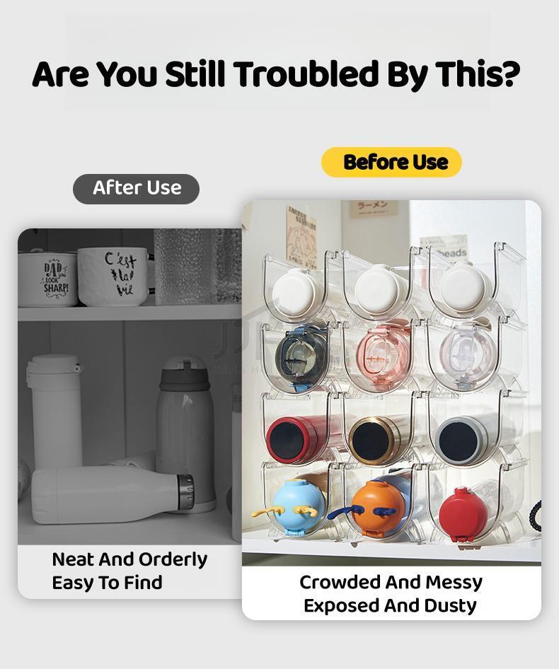 SG Acrylic Multi-Layer Water Bottle/Thermos/Sports Cup Holder Holder ...