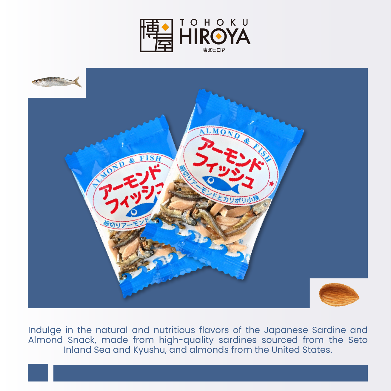 Hiroya Japanese Almond Fish Snack - Natural Healthy Delicious Summer ...