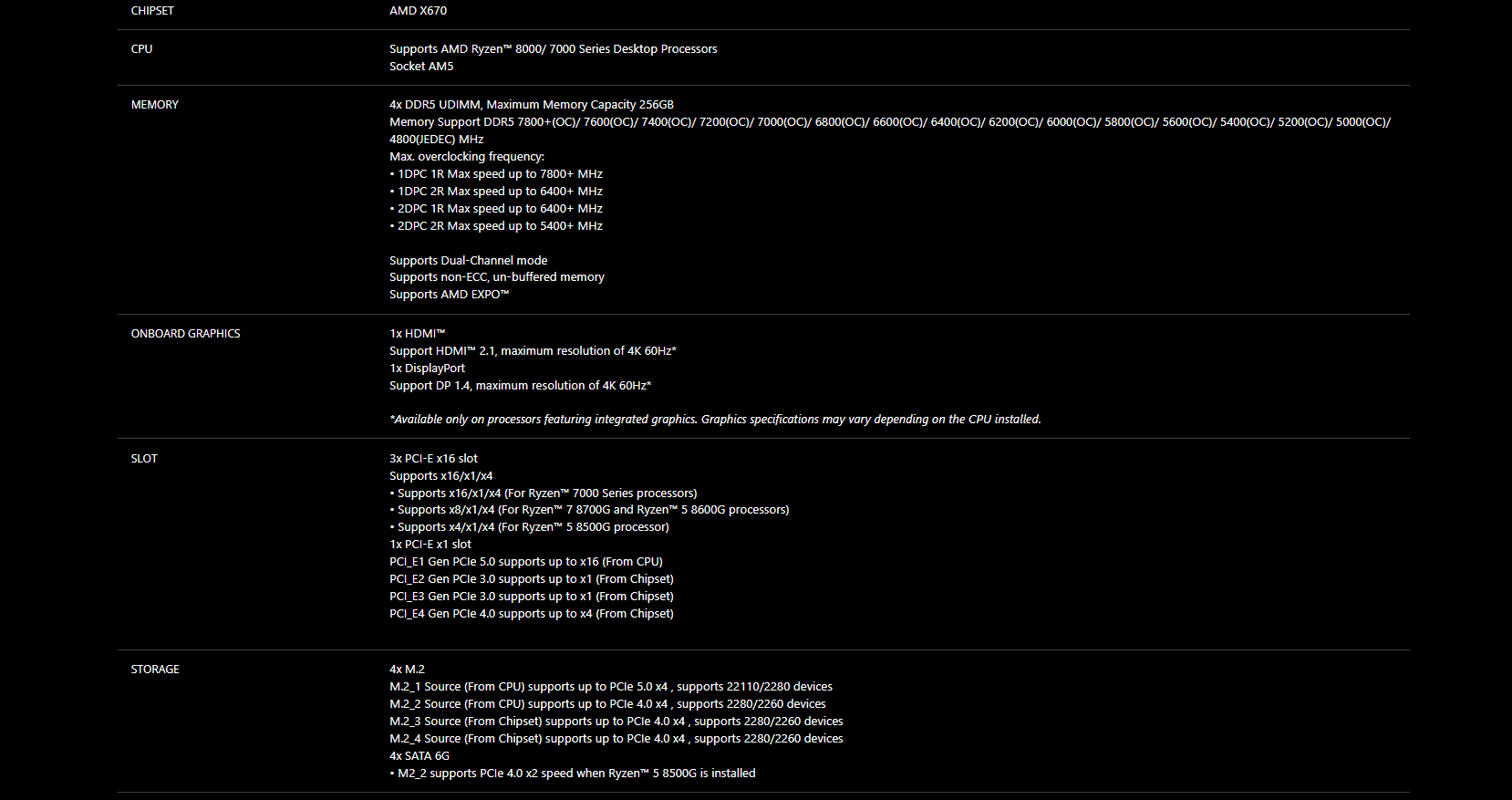 MSI X670E X670 E X 670E GAMING PLUS WIFI MOTHERBOARD (3 YEARS WARRANTY ...