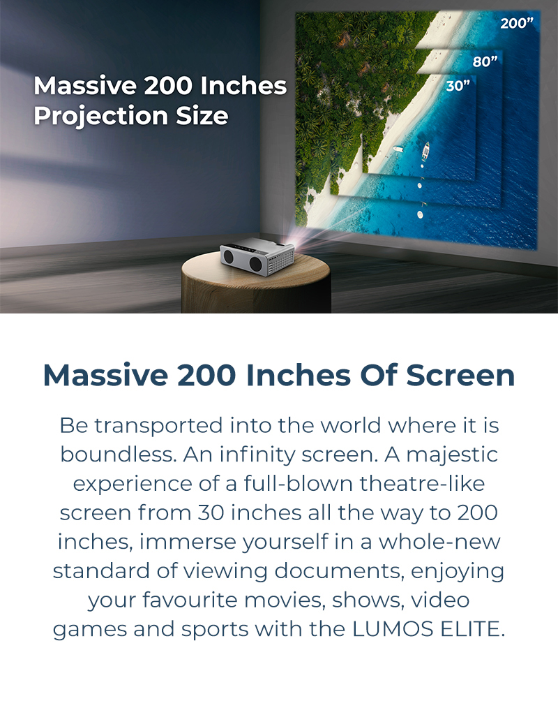 LUMOS ELITE 2-in 1 Work And Play Projector | Shopee Singapore